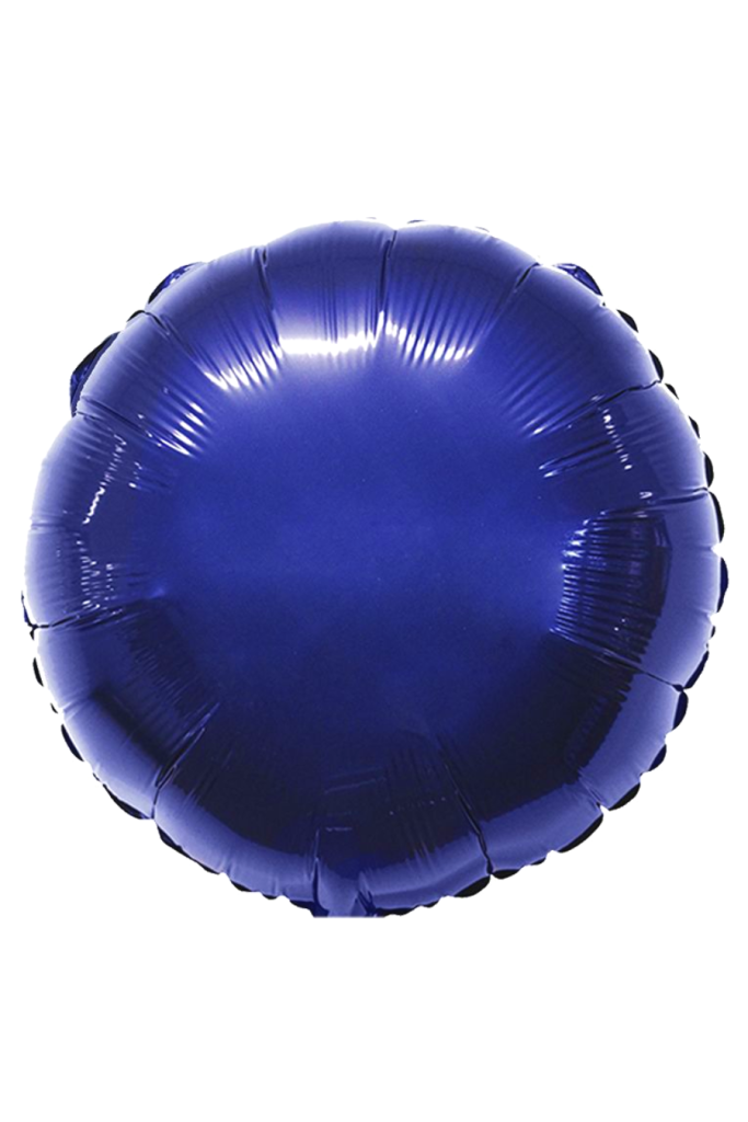 Balão Metalizado Redondo 20" Azul Marinho - Megatoon – Embrulhe Balões